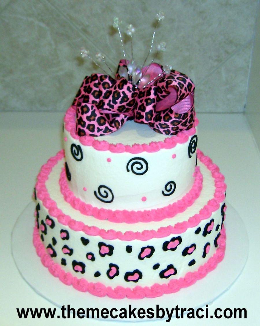 Hot Pink Leopard - CakeCentral.com