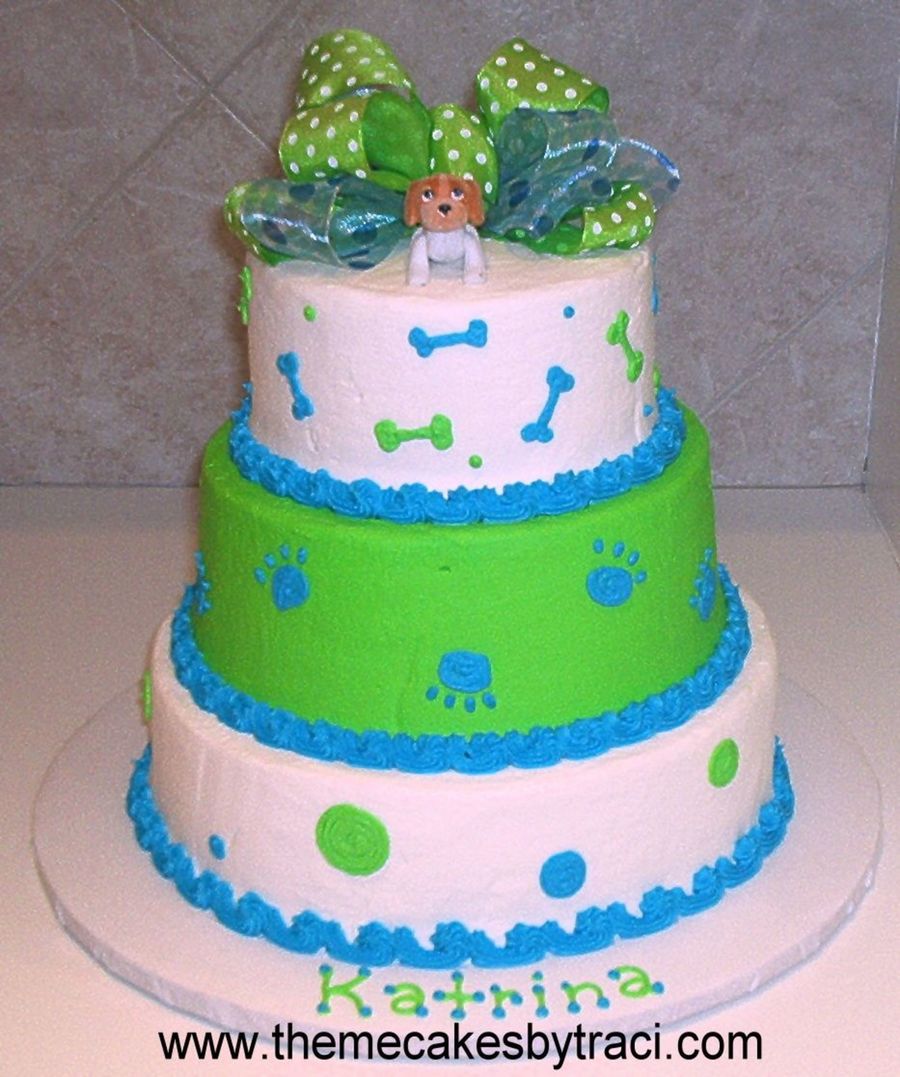 Dog Paw Prints And Bones - CakeCentral.com