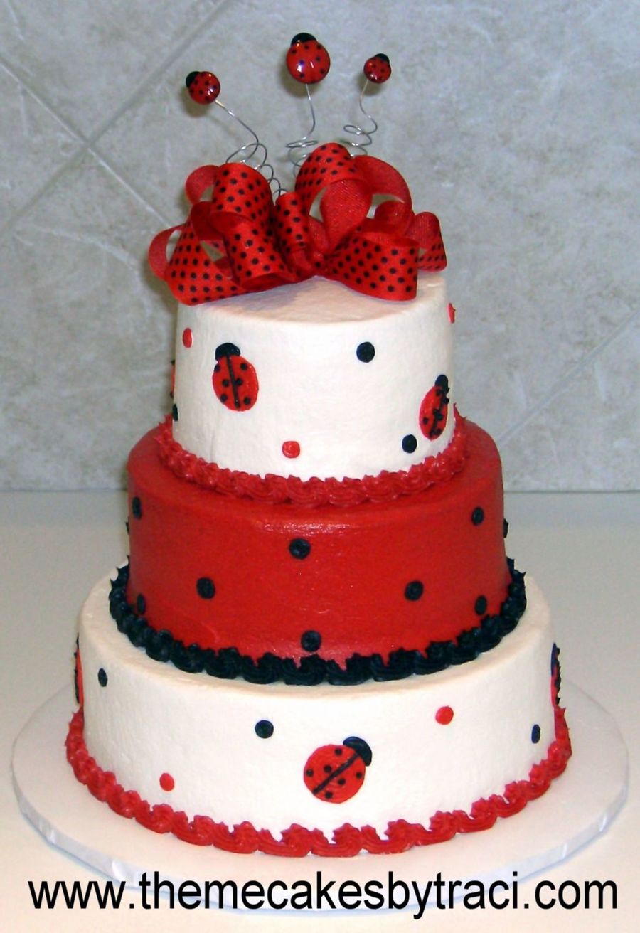 Ladybug Birthday Cake - CakeCentral.com