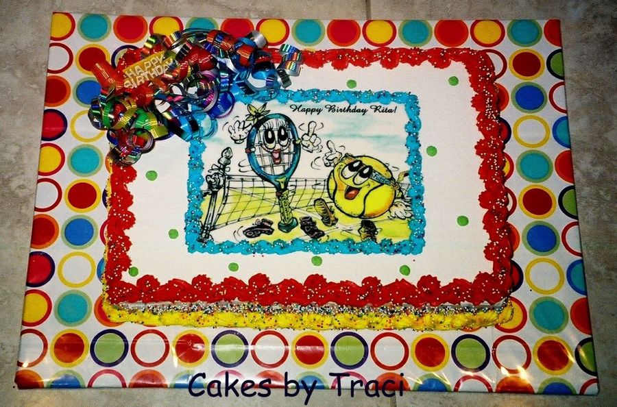 Tennis Birthday Cake - CakeCentral.com