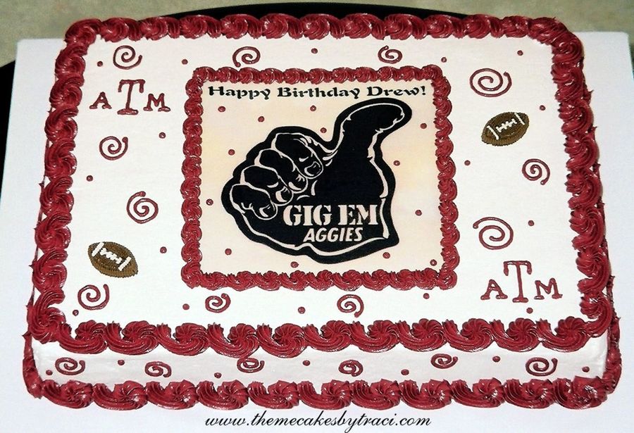Aggies Birthday Cake - CakeCentral.com