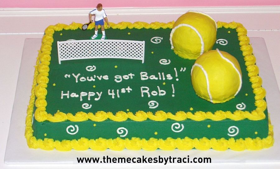 Tennis Birthday Cake - CakeCentral.com
