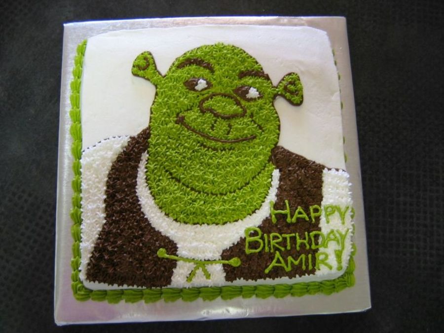 Shrek Birthday Cake - CakeCentral.com