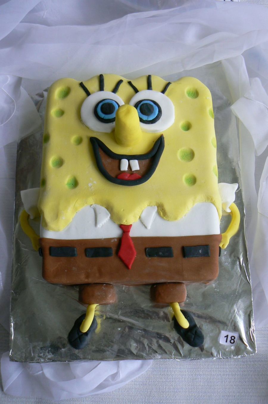 Spongebob - By Jesse Aged 11 - CakeCentral.com