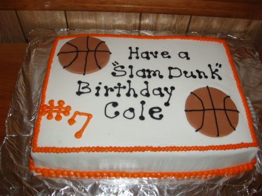 Slam Dunk Birthday - CakeCentral.com