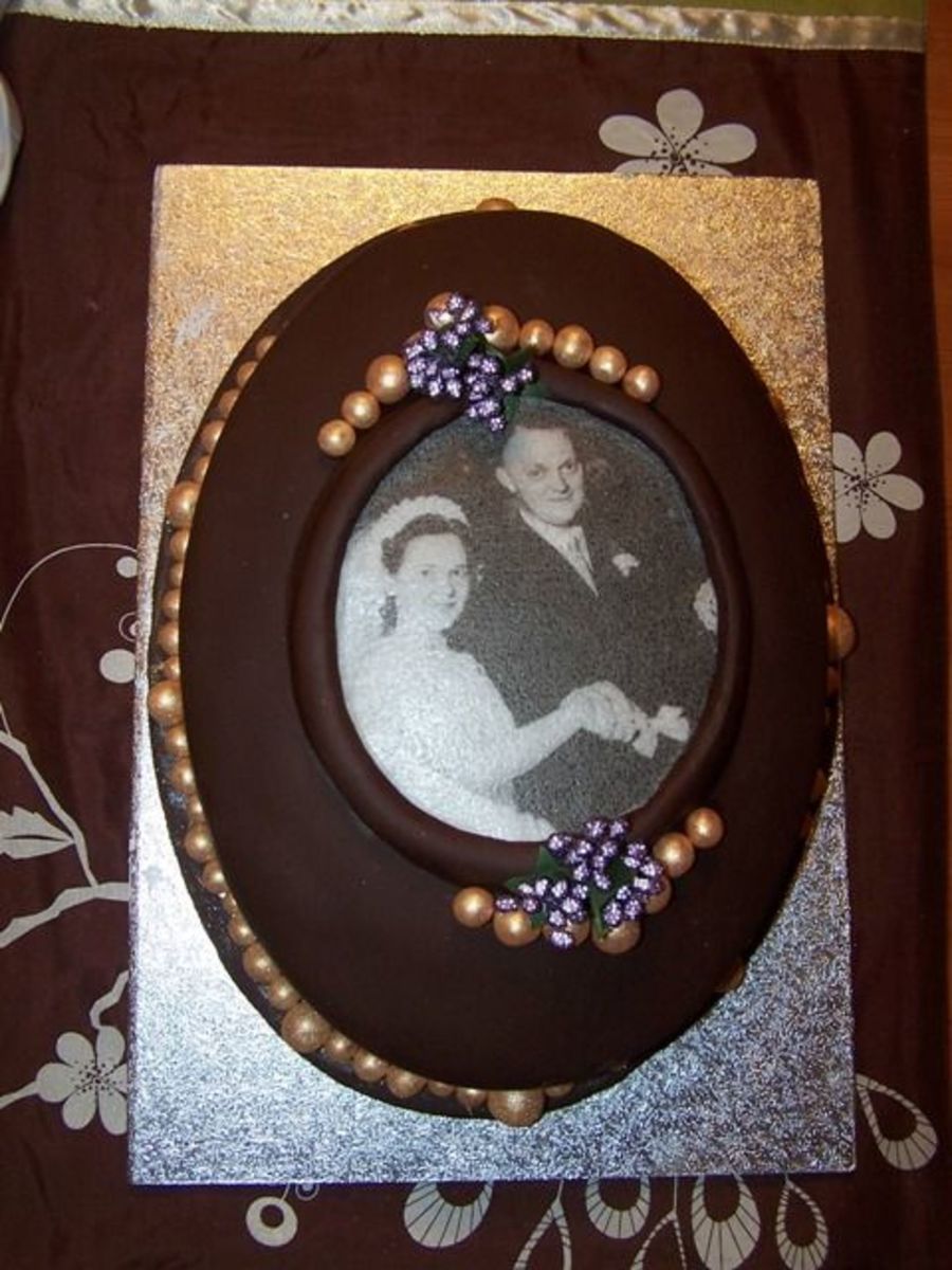 55Th Anniversary Cake - CakeCentral.com