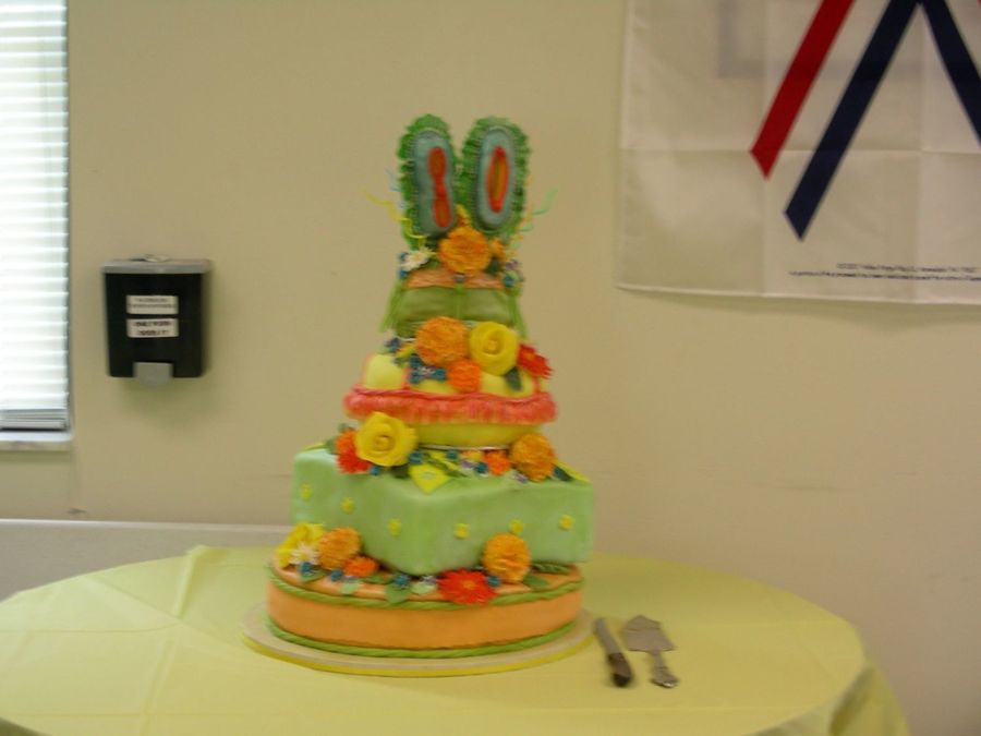 Mom's 80Th Birthday Cake - CakeCentral.com