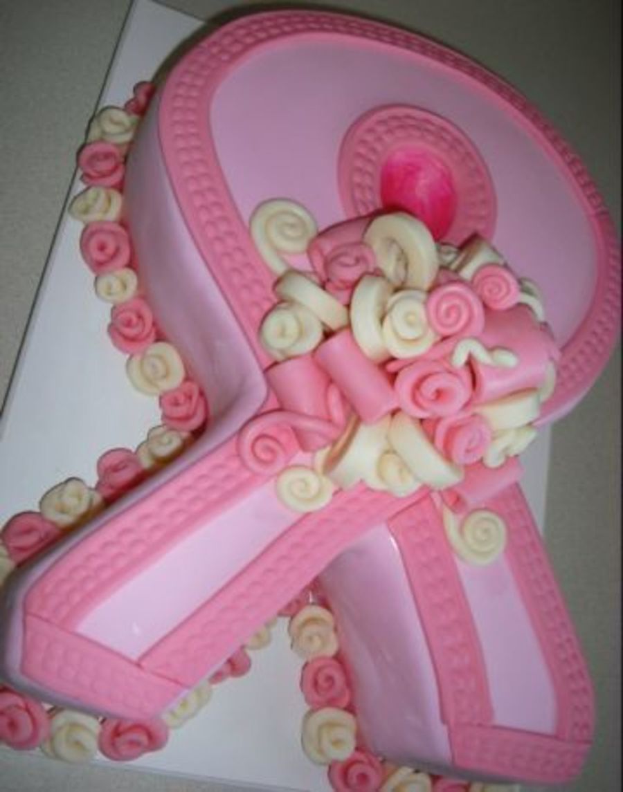 Breast Cancer Ribbon Cake - CakeCentral.com