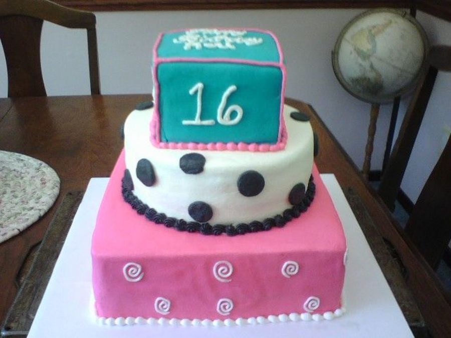 A Girly 16Th Birthday - CakeCentral.com