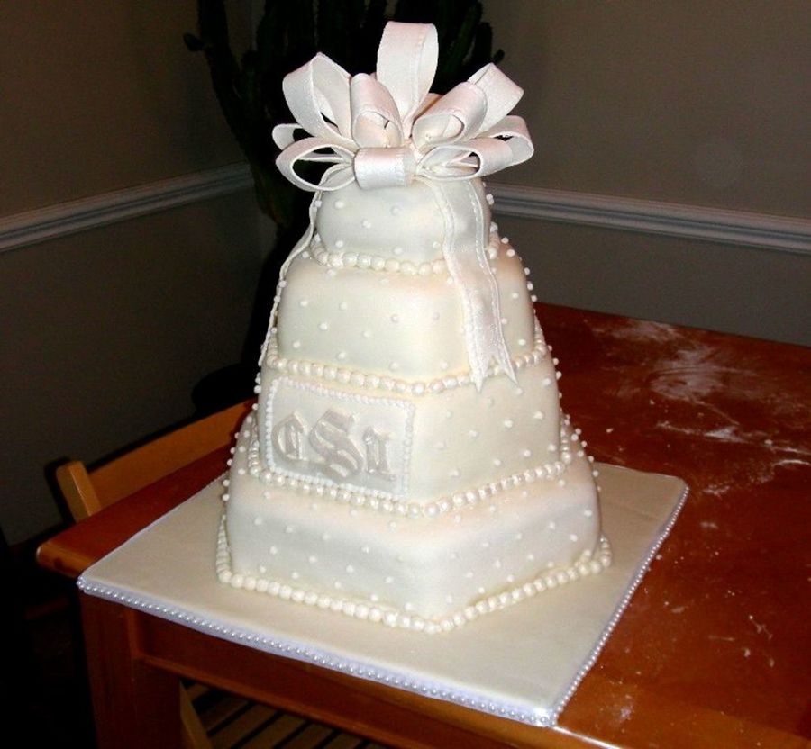 Hexagon Wedding Cake - CakeCentral.com