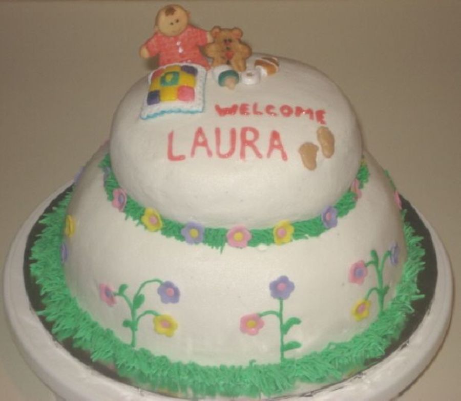 Laura's Baby Shower - CakeCentral.com