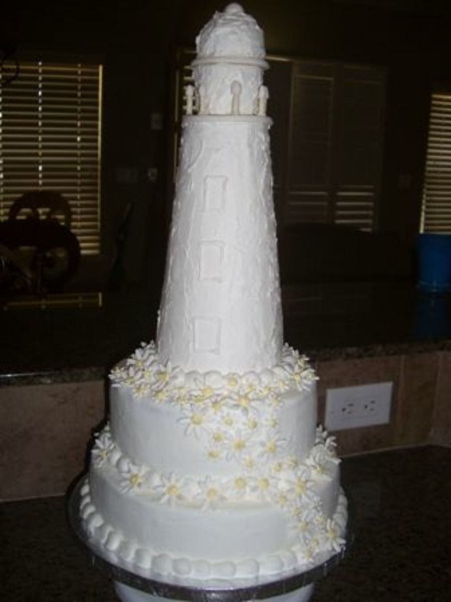 Lighthouse Wedding - CakeCentral.com