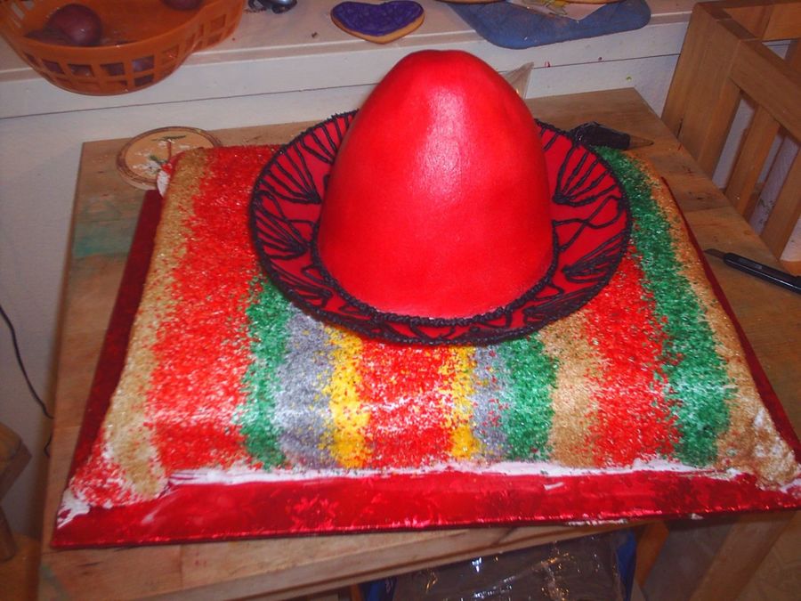Sombrero And Sarape Cake - CakeCentral.com