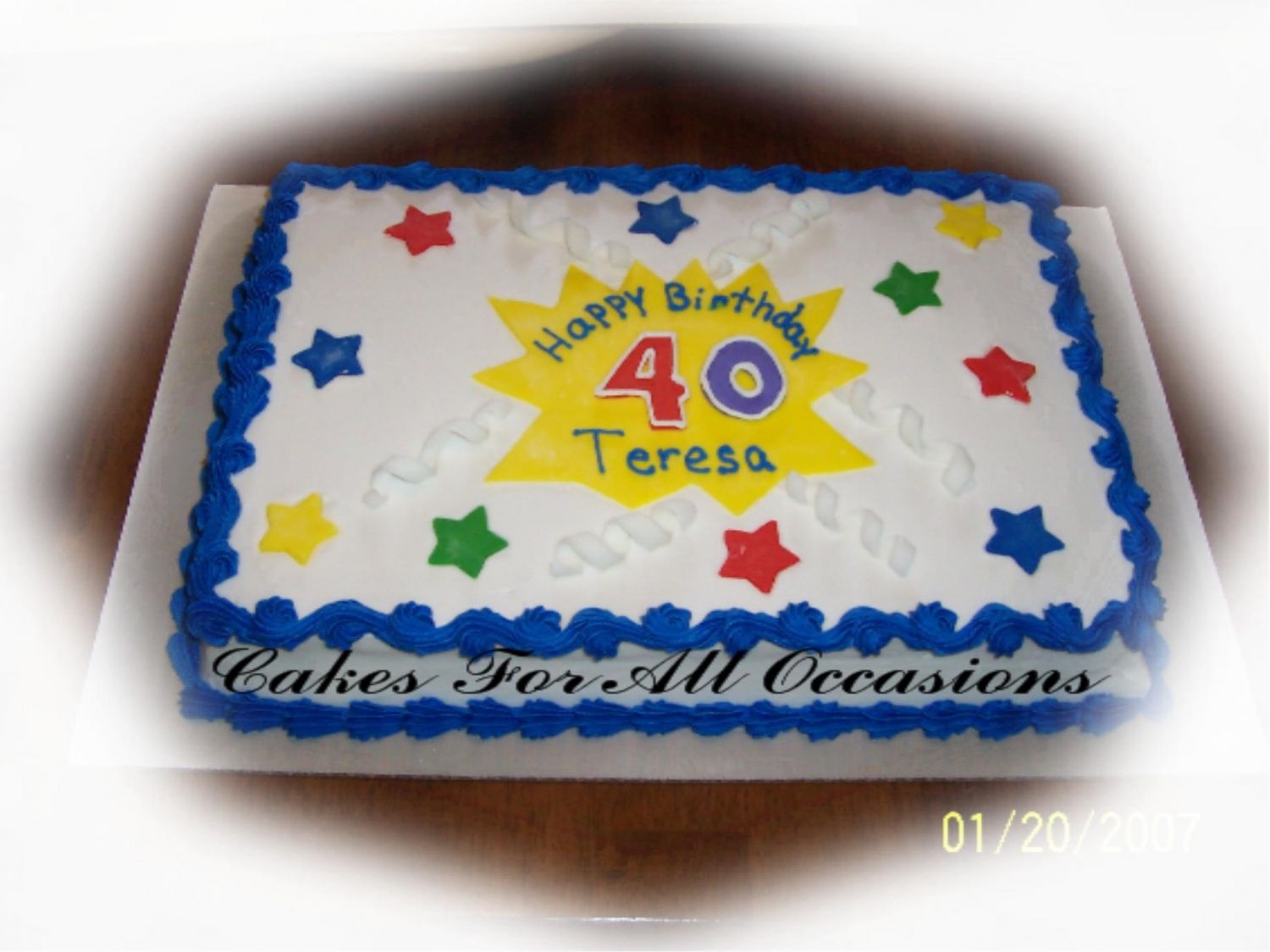 40Th Birthdaycake1 - CakeCentral.com
