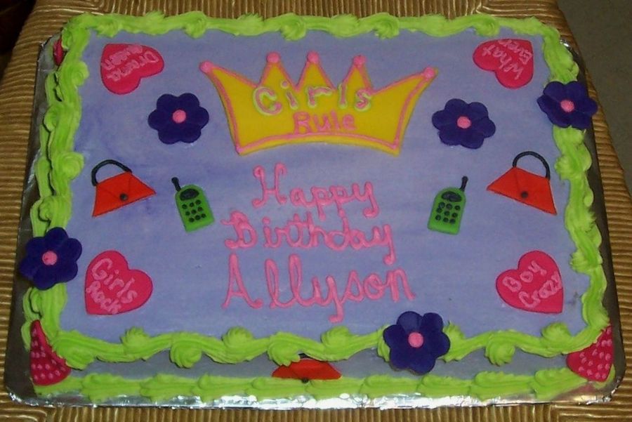 Girls Rule Cake - CakeCentral.com