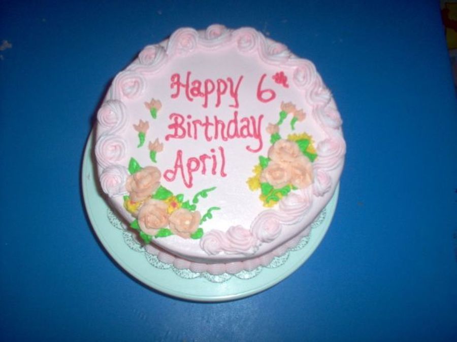 April's Birthday Cake - CakeCentral.com