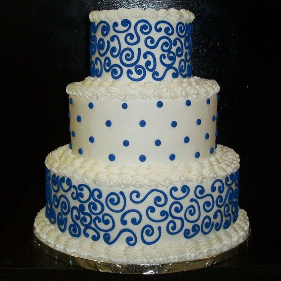 Swirlie Wedding - CakeCentral.com