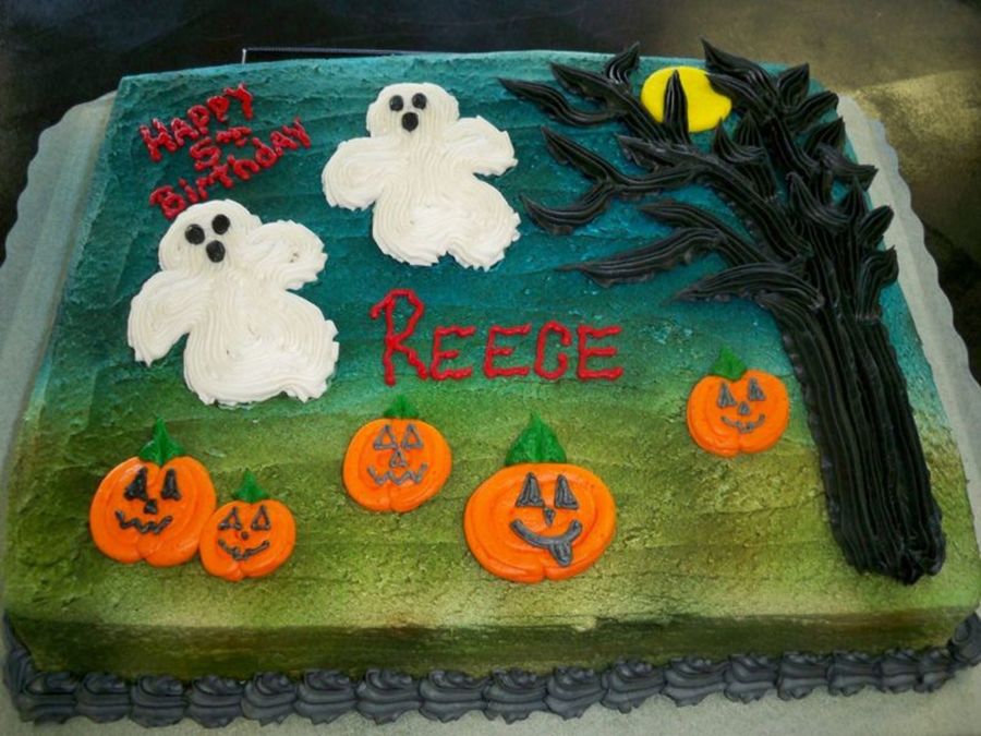Halloween Sheet Cake - CakeCentral.com