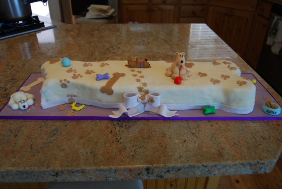 Dog Bone Cake - CakeCentral.com