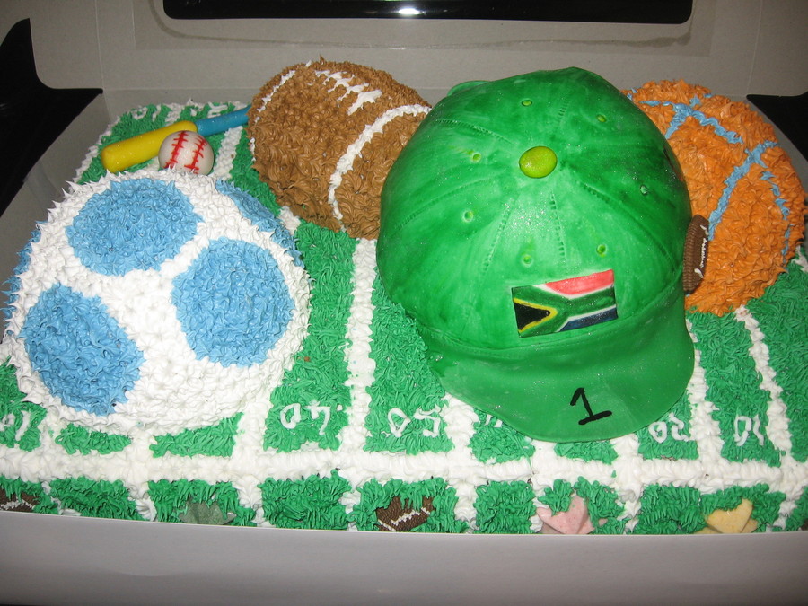 Sports Themed Cake - CakeCentral.com