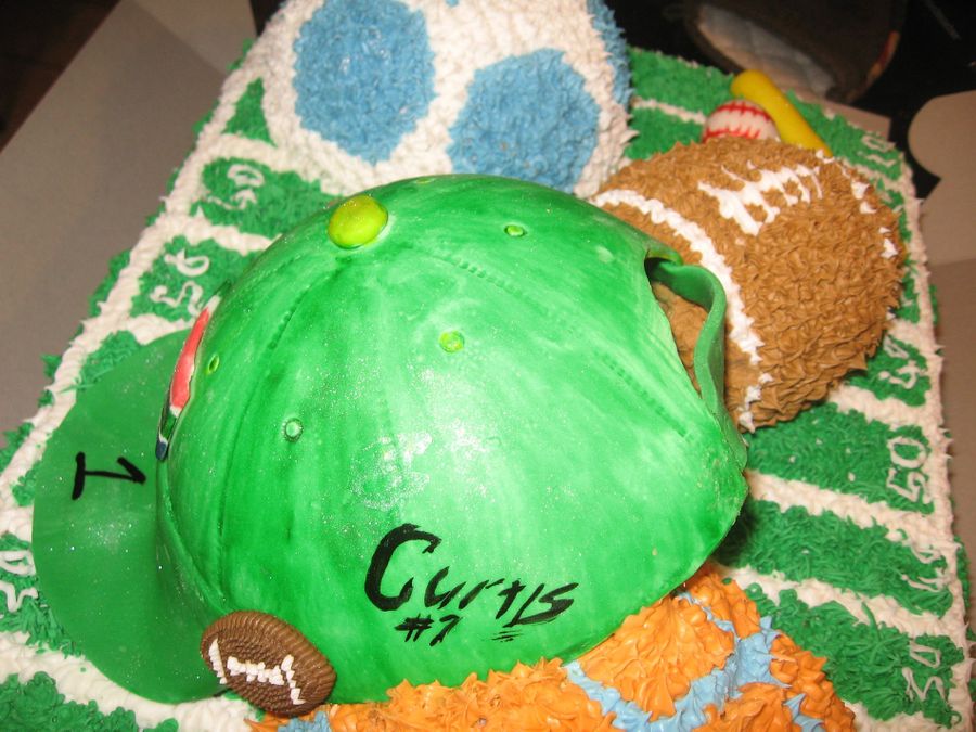 Sports Themed Cake - CakeCentral.com