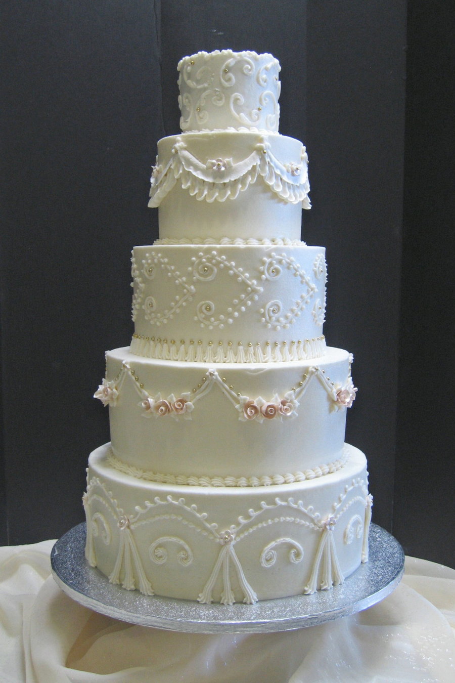 Traditional Wedding Cake - CakeCentral.com