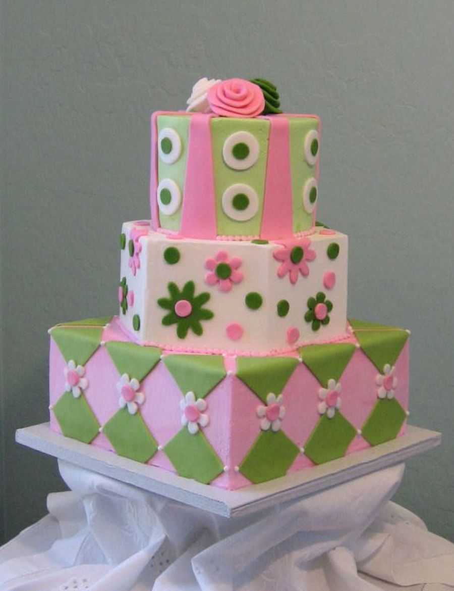 Whimsical Wedding Cake - CakeCentral.com