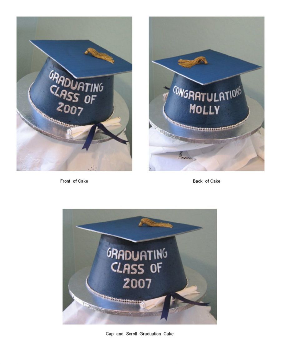 Cap And Scroll - CakeCentral.com