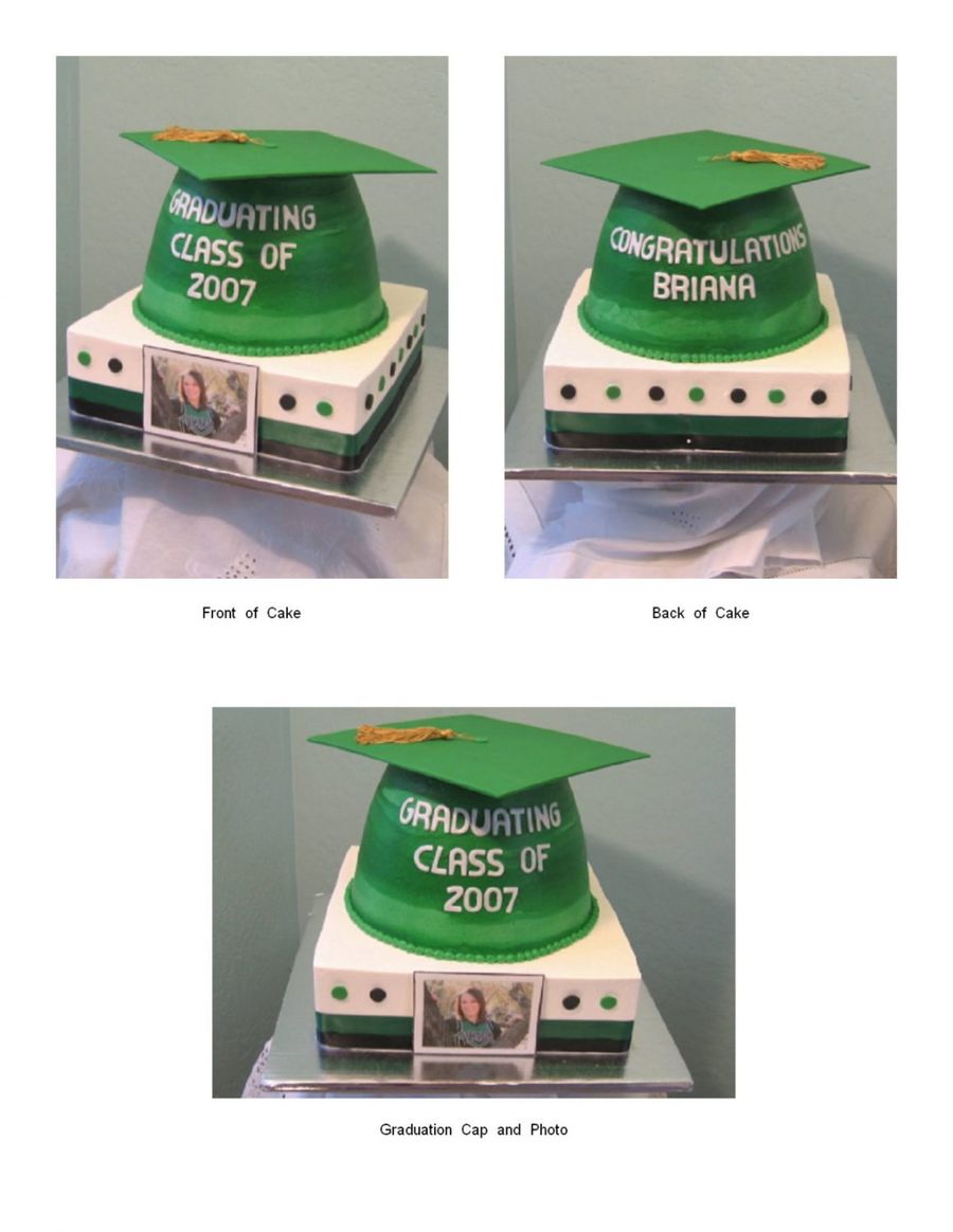 Graduation Cap And Edible Image Photo - CakeCentral.com