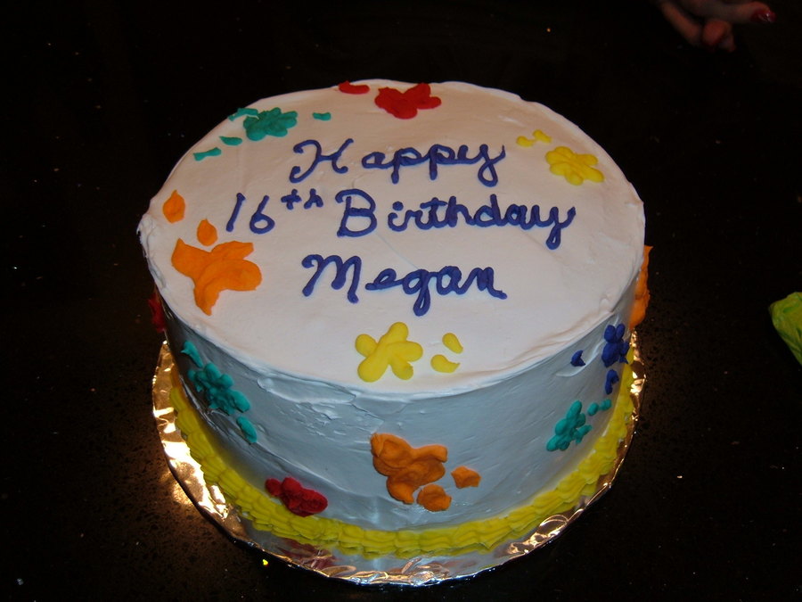 Paint Splatter Cake - CakeCentral.com