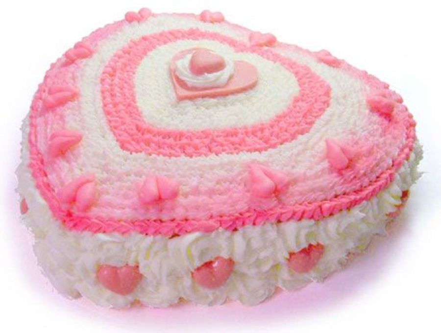 Heart Anniversary Cake - CakeCentral.com