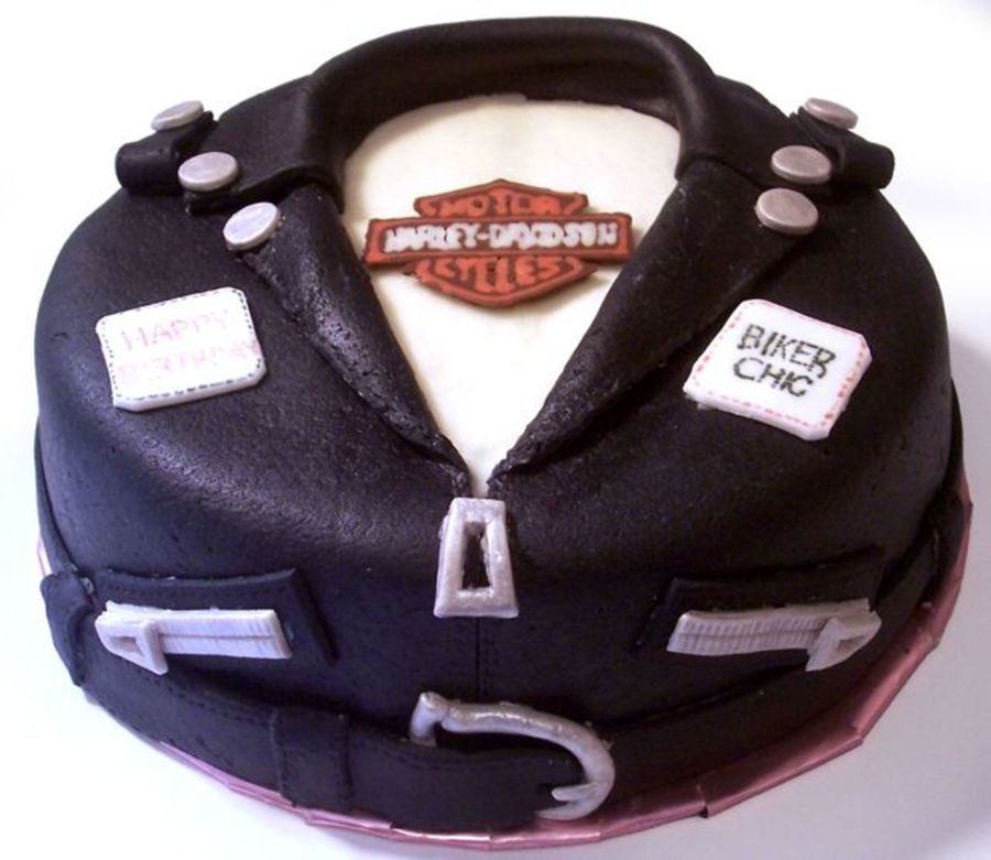 Leather Jacket Cake - CakeCentral.com