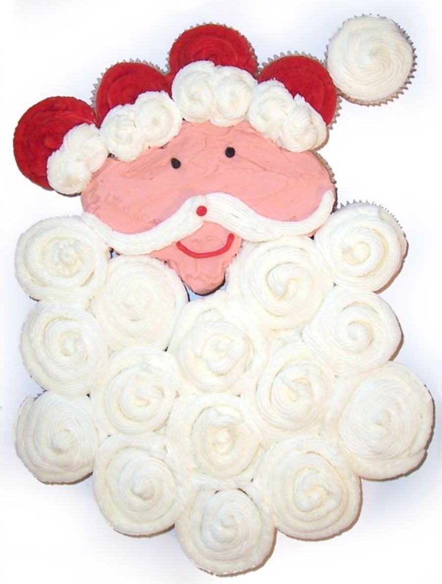 Santa Cupcake Cake - CakeCentral.com