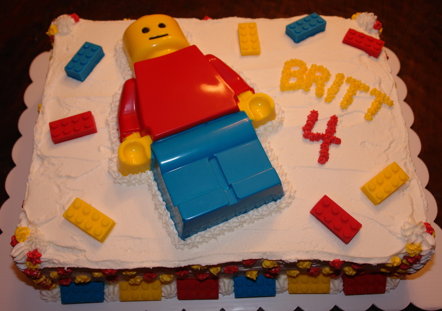 Lego Mini Figure Birthday Cake - CakeCentral.com