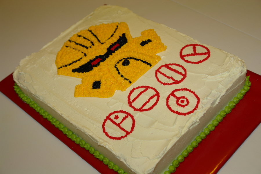 Lego Bionicle Dekar Mask Cake - CakeCentral.com