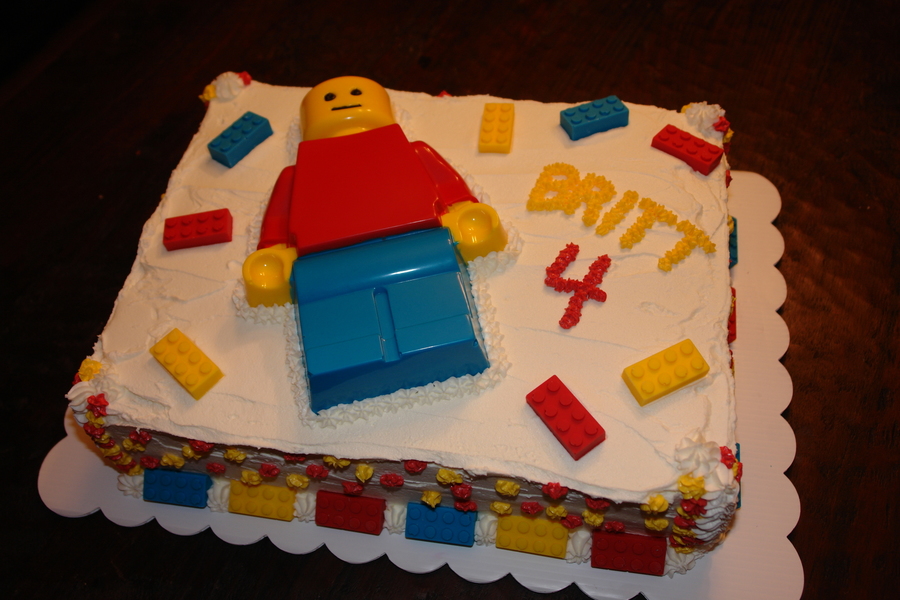 Lego Mini Figure Birthday Cake - CakeCentral.com