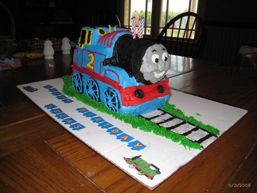 Thomas The Train 3D Cake - CakeCentral.com