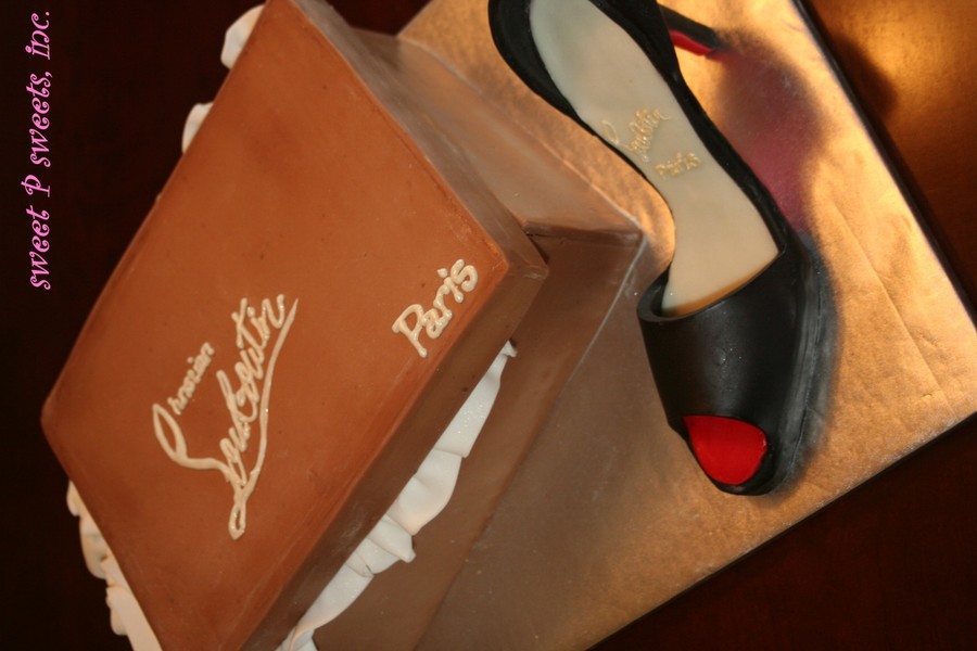 "red Bottom Shoe" Cake - CakeCentral.com