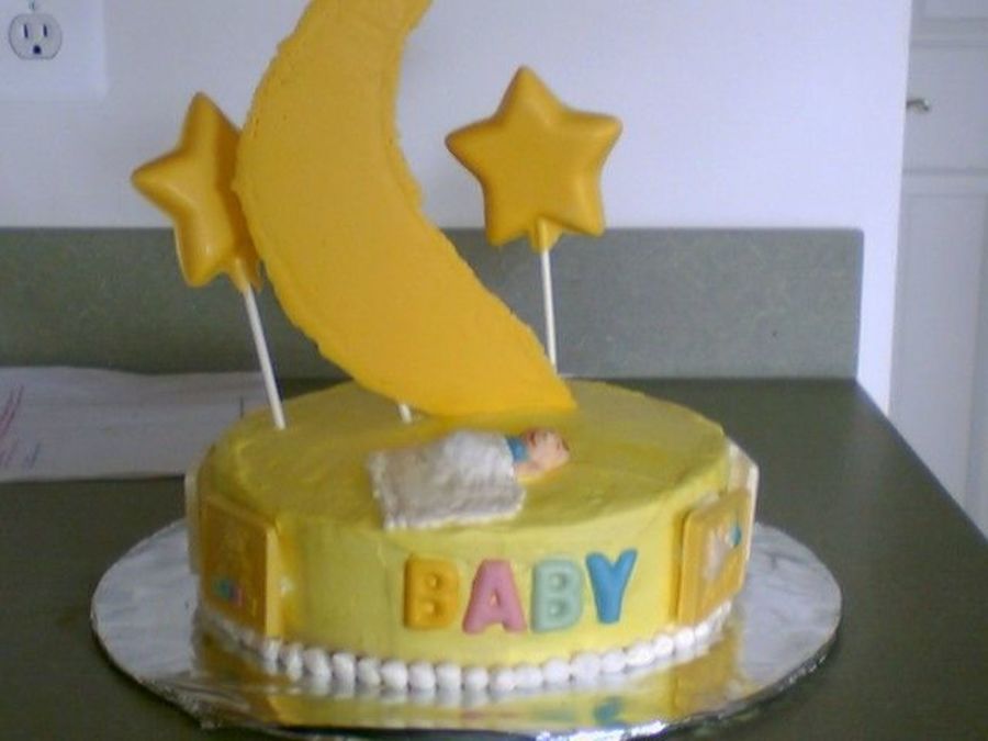 Moon And Stars Baby Shower Theme - CakeCentral.com