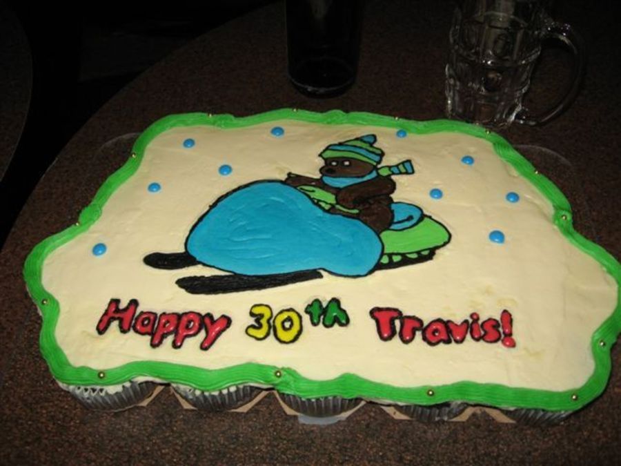 30Th Birthday Cupcake Cake - CakeCentral.com