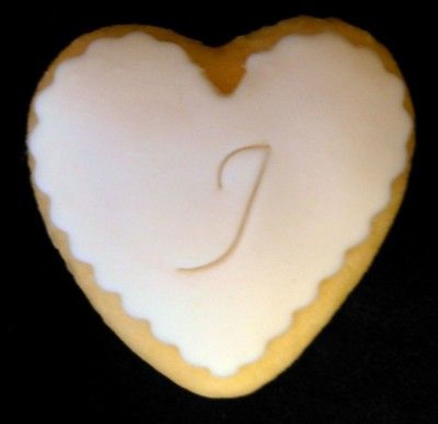 Monogram Heart - CakeCentral.com