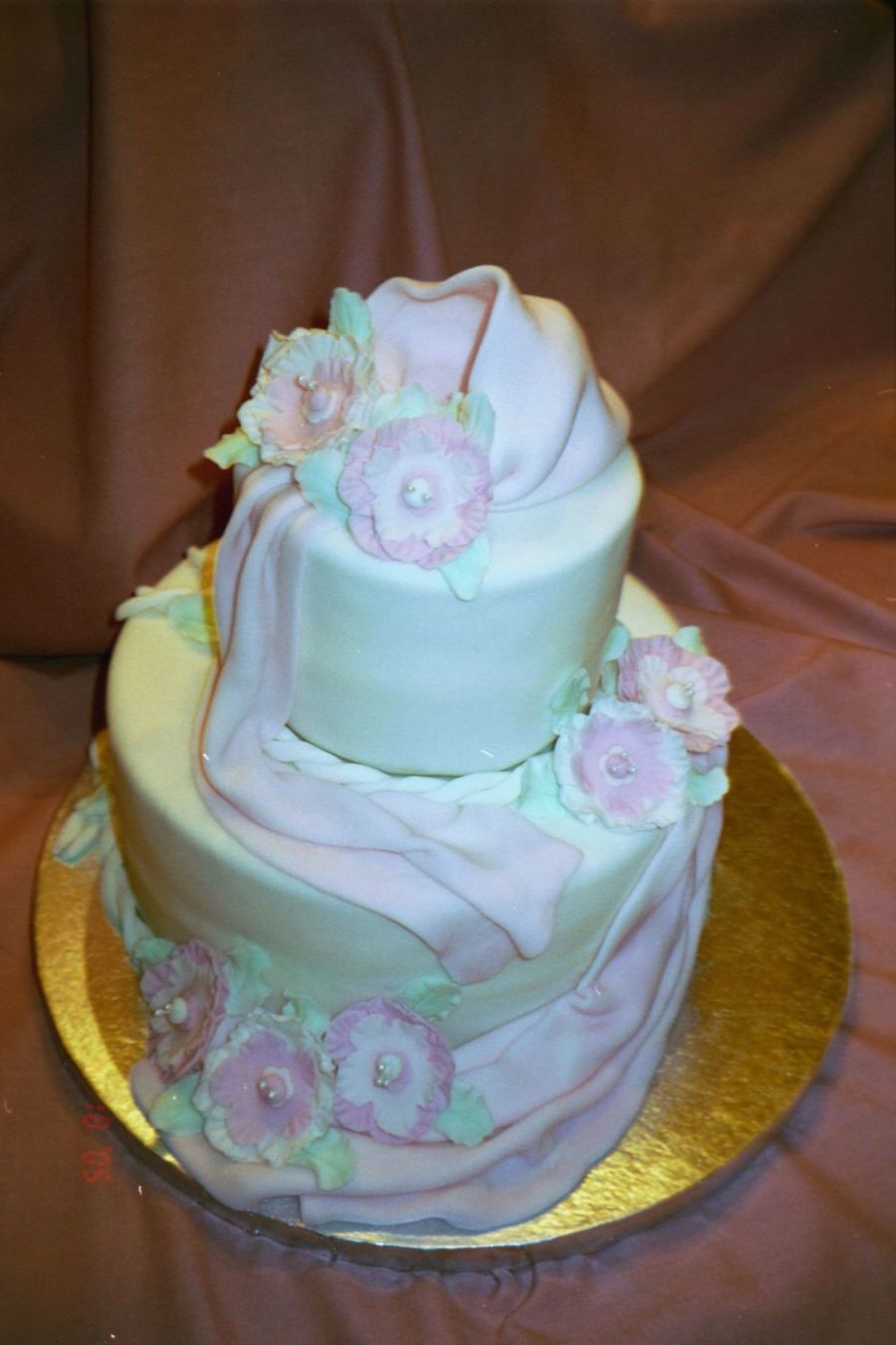 Draped In Pink - CakeCentral.com