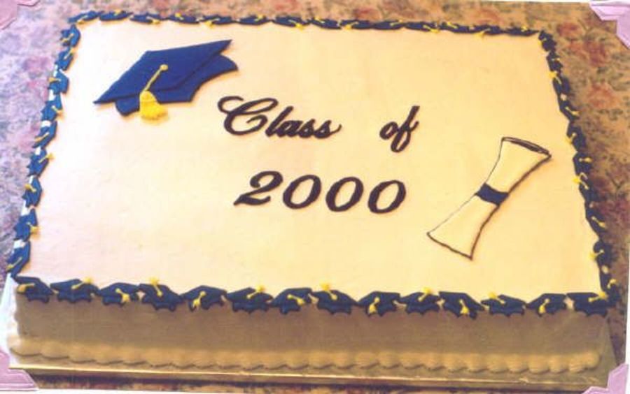 Class Of 2000 Graduation Cake - CakeCentral.com