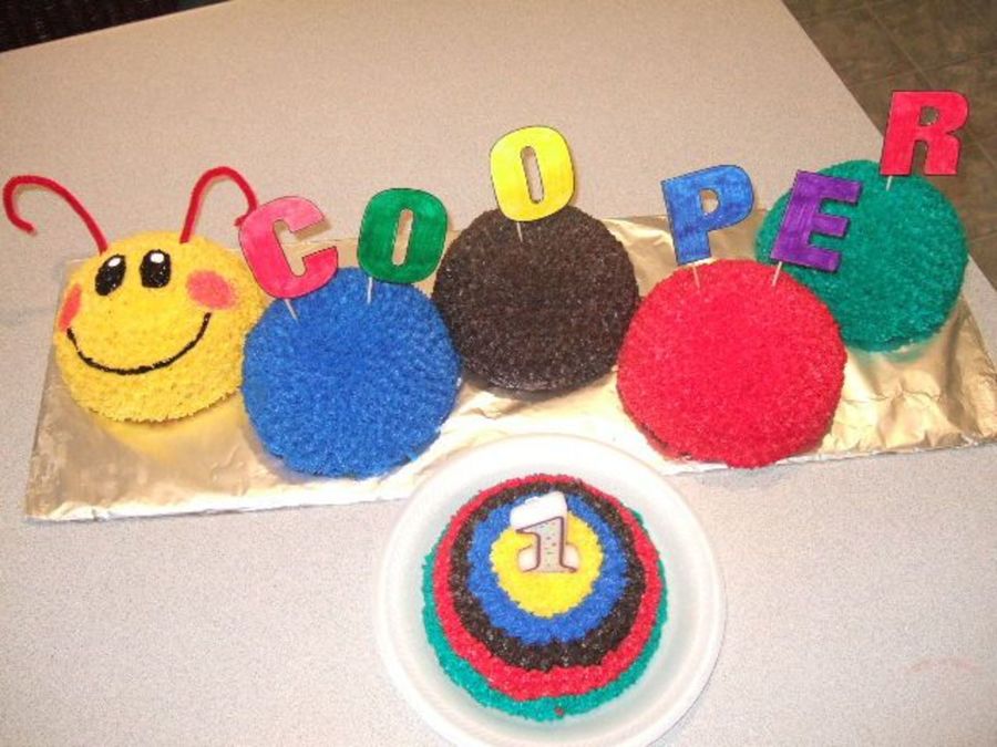 Baby Einstein Caterpillar- 1St Birthday - CakeCentral.com