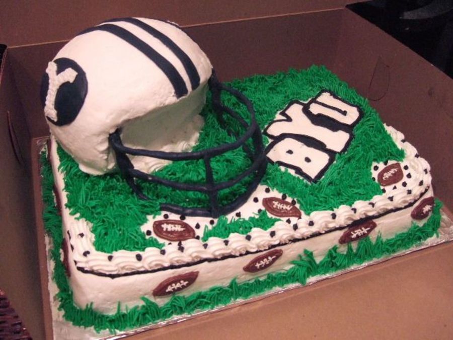 Byu Football Cake. - CakeCentral.com