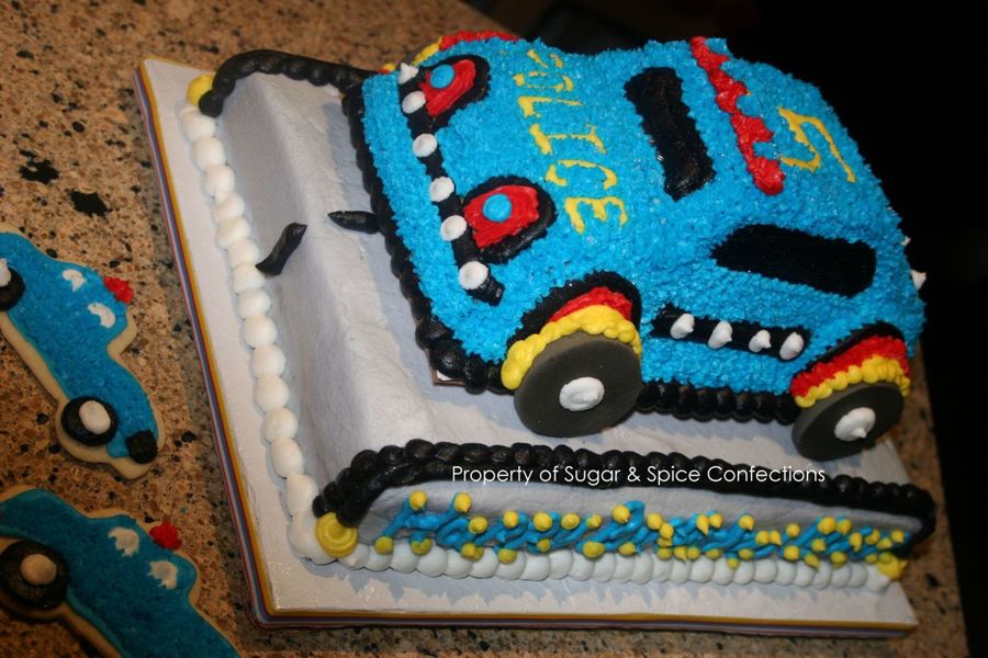 Police Theme Cruiser Cake - CakeCentral.com