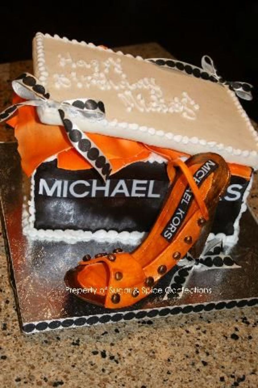 Micahel Kors Shoe And Shoebox - CakeCentral.com