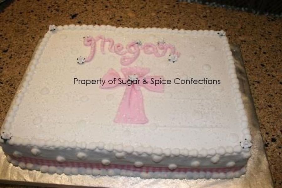 Communion Sheet Cake - CakeCentral.com