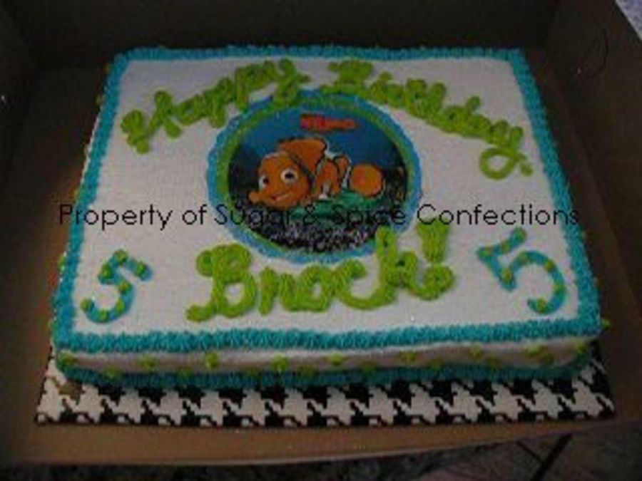 Nemo Ei Sheet Cake - CakeCentral.com