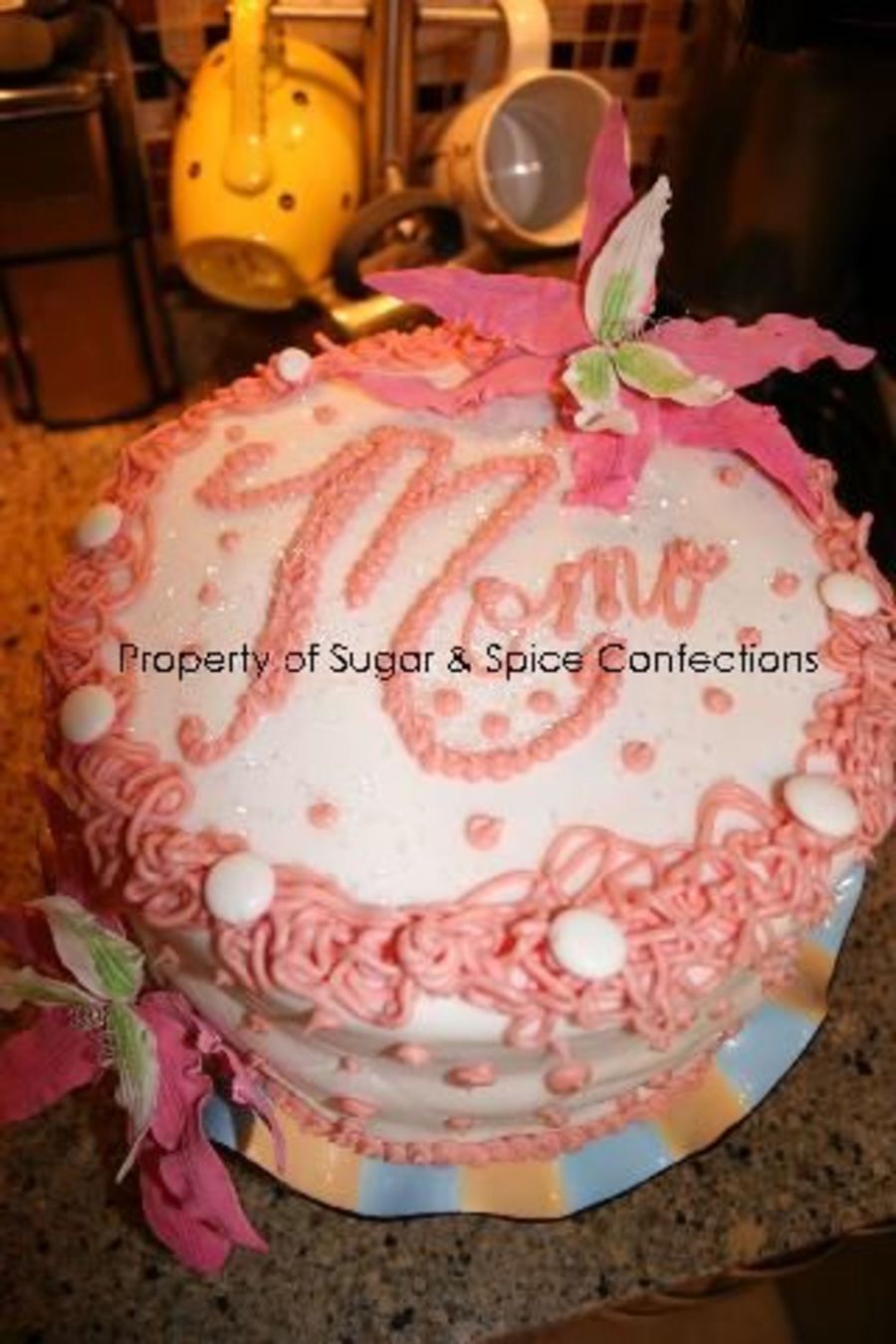 White Chocolate Birthday Cake - CakeCentral.com